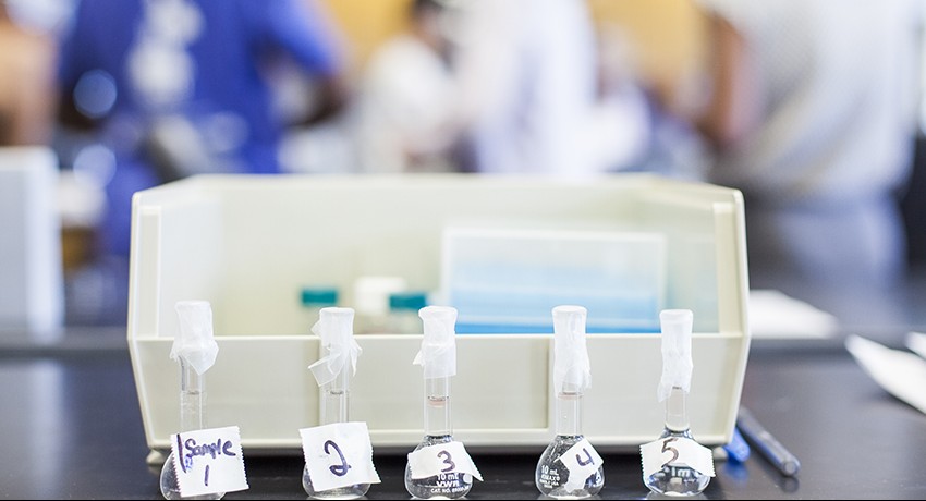 Chemistry Club Performs Experiments with Chandler Magnet Fifth Graders