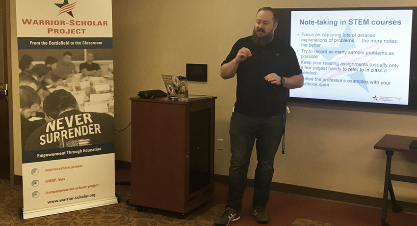 Student Helps Fellow Vets Here and Around the U.S.